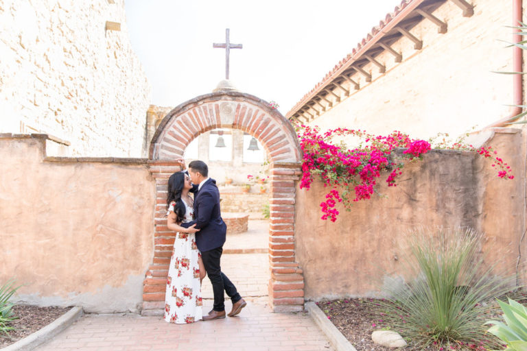 Fritzie + JR // Mission San Juan Capistrano Spring Engagement Session ...